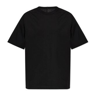 Rick Owens Baumwoll-T-Shirt - - Tops - Herren - Schwarzk - M