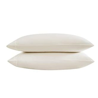 Vera Wang T800 Satin-Kissenbezug-Set, elfenbeinfarben