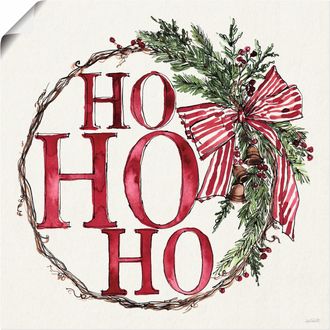 Artland Weihnachtsposter 30x30 cm - Poster & Kunstdruck,Winter Adornment V - Weihnachtsbilder f&uuml;r die Wand U5ZD