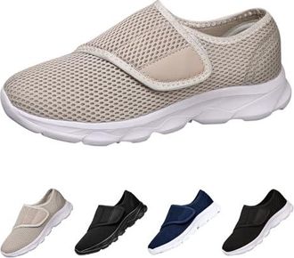 Generic Chaussures pour homme diab&eacute;tiques extra larges l&eacute;g&egrave;res et respirantes avec sangle r&eacute;glable et fermeture facile pour pieds enfl&eacute;s et fasciite plantaire