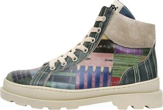 Dogo Schn&uuml;rstiefel DOGO Adriana - Woodblock Patchwork