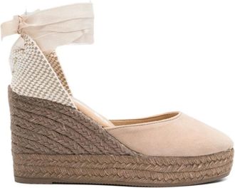 Maneb&igrave; Femme, Chaussures, Beige, Taille: 41 EU Hamptons Wedge Espadrilles