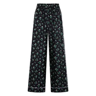 Dolce & Gabbana Femme, V&ecirc;tements de nuit et de d&eacute;tente, Multicolore, Taille: 42 FR Pantalon en twill de soie