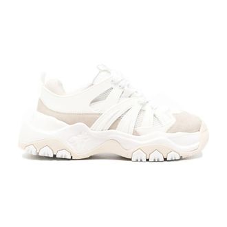 Patrizia Pepe Femme, Chaussures, Blanc, Taille: 39 EU Leather Running Baskets