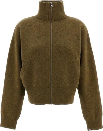 Extreme Cashmere N&deg;385 Xtra Cute Cardigan - Femme - Pulls - Vert - Taille: ONE Size