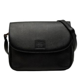 Burberry Sac bandouli&egrave;re en cuir Pre-owned - Femme - Pre-owned - Noir - Taille: ONE Size