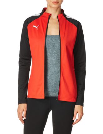 Puma Damen TeamLIGA Trainingsjacke, Rot Schwarz, XL