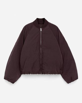 Arket Upcycled Down Cropped-Jacke -Rot