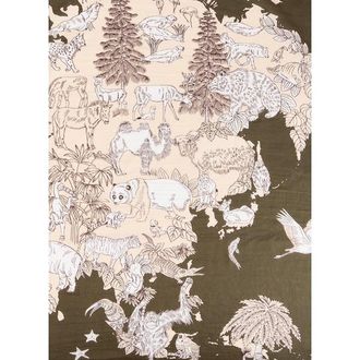 Inou&iuml; Editions Foulard imprim&eacute; en coton et en soie m&eacute;lang&eacute;s