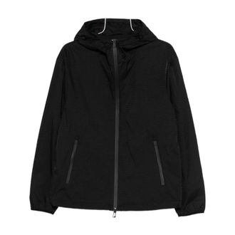 Emporio Armani Homme, Vestes, Noir, Taille: 2XL Full-Zip Bomber Jacket