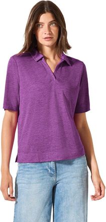 Cecil Damen B322687 T-Shirt, Magenta Lacquer, XXL