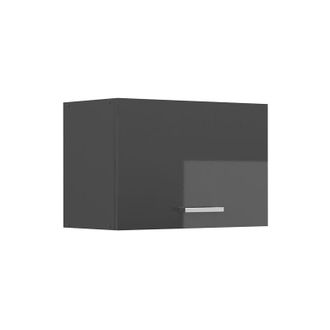 Vicco El&eacute;ment haut de cuisine R-Line, Anthracite Haute brillance, 60cm Plat