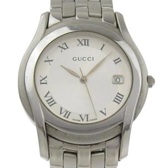 Gucci Montre-bracelet Pre-owned 5500M - Femme - Pre-owned - Gris - Taille: ONE Size