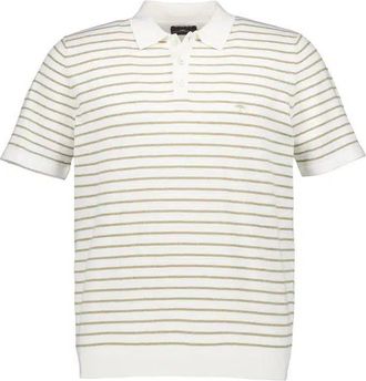 Fynch-Hatton Fynch-Hatton Herren Polo-Shirt wei&szlig; gestreift