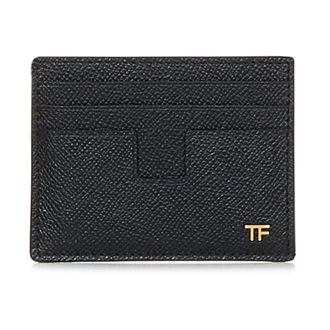 Tom Ford Homme, Accessoires, Noir, Taille: ONE Size Small Grain Leather Cardholder