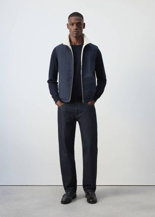 Mango Gilet r&eacute;versible r&eacute;sistant &agrave; leau bleu nuit - Homme - XXL - MANGO MAN