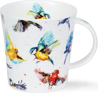 Dunoon CA-FLIF-BI Tasse mit Vogelflug, feines Porzellan, Cairngorm-Form, 0,48 l