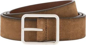 Boggi Milano Homme, Accessoires, Brun, Taille: 100 CM B Ceinture Casual en Cuir Su&eacute;d&eacute;