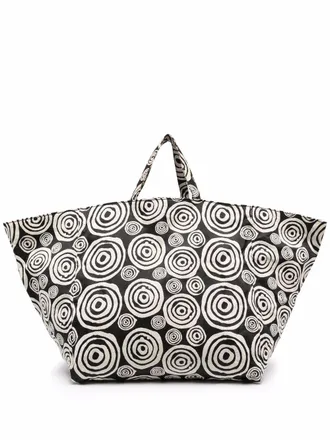 10 Corso Como sac cabas &agrave; imprim&eacute; g&eacute;om&eacute;trique - Tons neutres