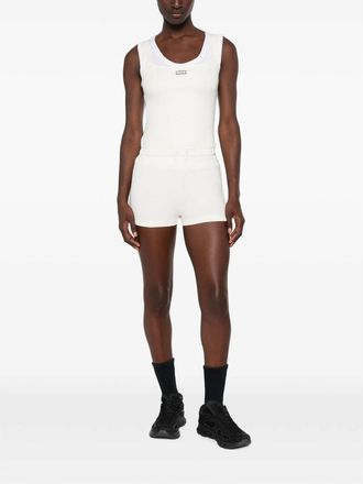 Entire studios Scoop-Neck Stretch Nylon Tank Top - White