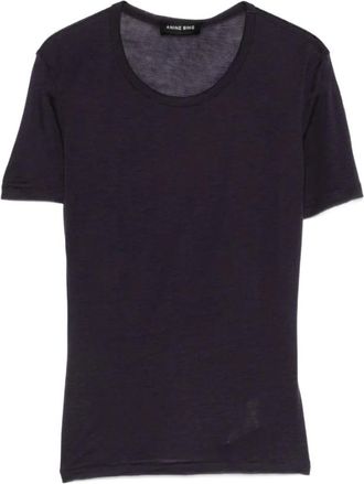 Anine Bing Femme, Tops, Bleu, Taille: 40 FR T-shirt ras du cou