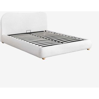 Sklum Winselet gepolstertes Bett mit aufklappbarem Bettkasten 160 x 200 cm