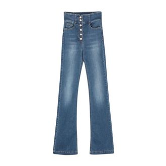 Elisabetta Franchi Gerades Jeans - - Jeans - Damen - Blau - W31