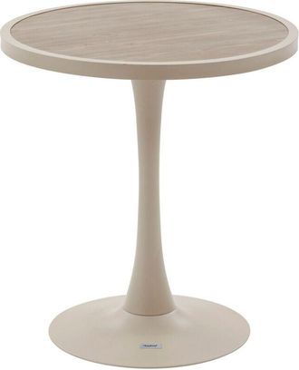 Hesperide Hesperide - Table de jardin bistro ronde en aluminium effet bois 2 places ovialon