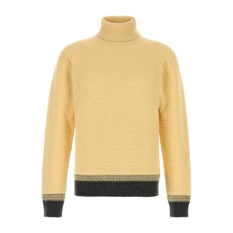Ermenegildo Zegna Cashmere Pullover - - Knitwear - Herren - Gelb - M