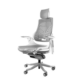 Selsey ASTRAL - B&uuml;rostuhl Drehstuhl in Grau h&ouml;henverstellbar mit regulierbarer R&uuml;ckenlehne