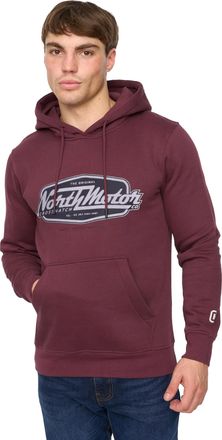 Crosshatch Hellmere Kapuzenpullover f&uuml;r Herren (Rum Rosinen)