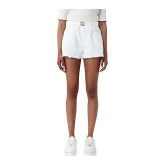 Twinset Damen, Shorts, Weiß, W27Größe