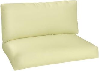 OUTSUNNY Coussins de Palette ext&eacute;rieur 2 Places, Coussins de si&egrave;ge pour Euro Palette Lavable, 2 pi&egrave;ces 120 x 80 cm et 120 x 45 cm, UPF20+, &eacute;pais de 20 cm, Beig
