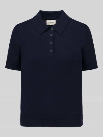 GANT Regular Fit Poloshirt aus Baumwoll-Kaschmir-Mix