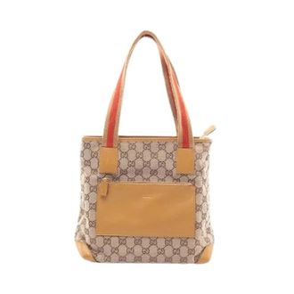 Gucci Sac cabas Pre-owned en toile GG - Femme - Pre-owned - Beige - Taille: ONE Size