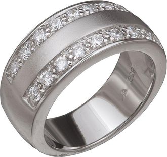 Orphelia Damen-Ring 925 Sterling Silber rhodiniert Zirkonia Gr.52 (16.6) ZR-3661/52