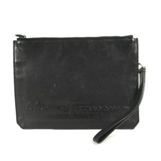 Ferragamo unisex, Pre-owned, Noir, Taille: ONE Size Pochette en cuir doccasion