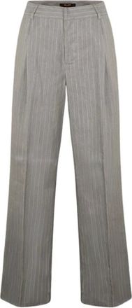 Moorer Femme, Pantalons, Gris, Taille: 36 FR Pantalon Ofilia