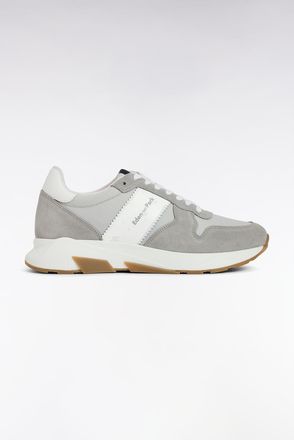 Eden Park Sneakers Multimati&egrave;res En Cuir Grises