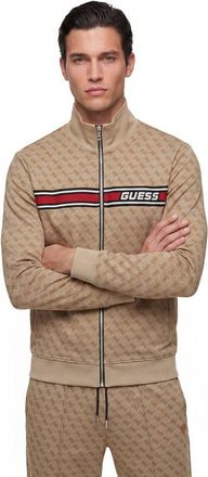 Guess Sweatjacke KORBIN Stehkragen, Regular Fit, Eingrifftaschen