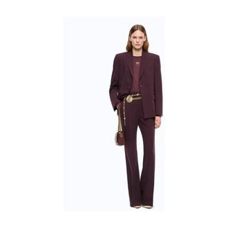Pinko Pinko, Femme, Pantalons, Rouge, Taille: 38 FR Pantalon Large Petalo