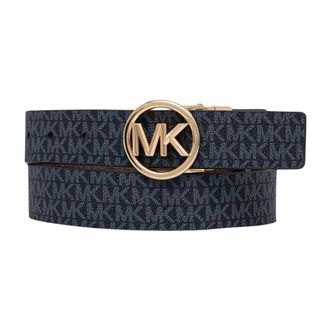 Michael Kors Ceinture &agrave; boucle avec breloque logo - Femme - Accessoires - Bleu - Taille: S