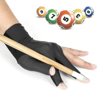 Generico Fingerbillard-Handschuhe, 3-Finger-Handschuhe, f&uuml;r Herren, Damen, Damen, Sport, Sport, Shows, Zubeh&ouml;r, rutschfest, Pool-Signal-Handschuhe f&uuml;r