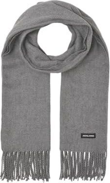 Jack & Jones Jacsolid Woven Scarf Noos, Echarpe Homme, Gris (Grey Melange Grey Melange), Taille unique