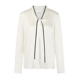Marc Cain Hochwertige Seidenmischungs-Bluse - - Blouses & Shirts - Damen - Beige - XL