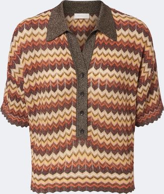 Faithfull The Brand Polo-Pullover Raya aus Lam&eacute;