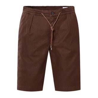 Baldessarini Leinenmischung mit Stretch-Anteil und Gummizug - - Shorts - Herren - Braun - W35