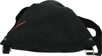 Prada unisex, Pre-owned, Noir, Taille: ONE Size Sac &agrave; dos &agrave; cordon Vintage en nylon Pre-owned