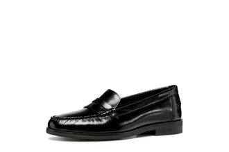 Geox Damen D CLORIDIE Loafer, Black, 37 EU