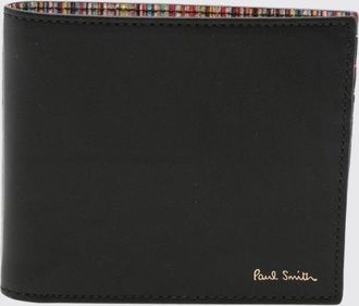 Paul Smith Bifold-Portemonnaie von aus Kalbsleder mit gestreiftem Innenfutter